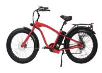 China 500W Retro Fat Tire Electric Bike 26 Inch Shimano Derailleur system for sale