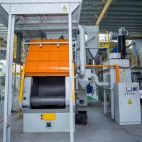 China Q326 Tumble H Beam Shot Blasting Machine With Rubber Belt 100Kg/min for sale