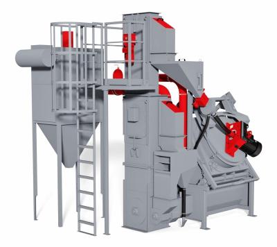 China Rotary Drum Shot Blasting Machine For Small To Medium Sized Work Pieces for sale