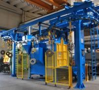 China Spinner Hanger Type Shot Blasting Equipment Finish Sensitive Work Pieces for sale
