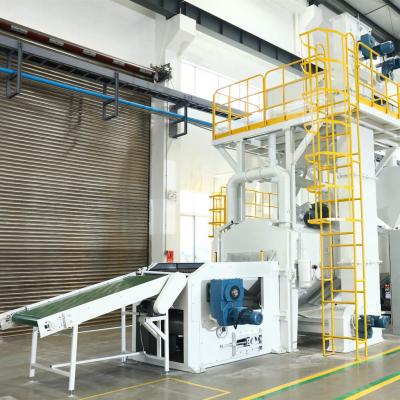 China Wire Mesh Belt Shot Blasting Machine 600mm 800mm 1000mm 1200mm Width for sale