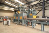 China Carbon Steel Pipe Shot Blasting Machine 50mm - 300mm Diameter for sale