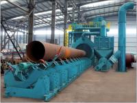 China Carbon Steel Pipe Shot Blasting Machine 50mm - 300mm Diameter for sale