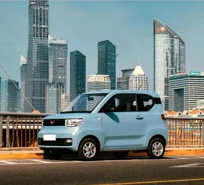 China Pure Electric Wuling Hongguang Mini Car Cute Look 3-door Body Structure High Speed for sale