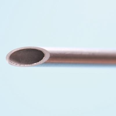 China Anodized Grooved Aluminum Pipe 3003 3003N Internally Threaded Aluminum Tubing for sale