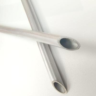 China Uniform Heat Transfer Grooved Aluminum Pipe Of 3003 Internally Threaded Tubes Φ12mm for sale