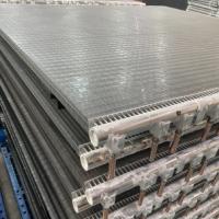 China 24.5mm Parallel Flow Micro Channel Condenser Vertical Aluminium Fins for sale
