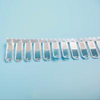 China Microchannel Condenser Insert Fins For AC Fin Width 28mm Micro Condenser Coil for sale