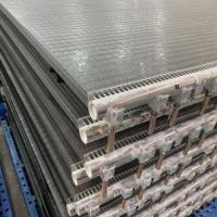 China Microchannel Condenser Insert Fins For AC Fin Width 28mm Micro Condenser Coil for sale
