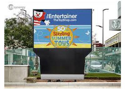 China High Resolution Outdoor LED Displays 10mm RGB Real Pixels For Landmarks / Transportation for sale