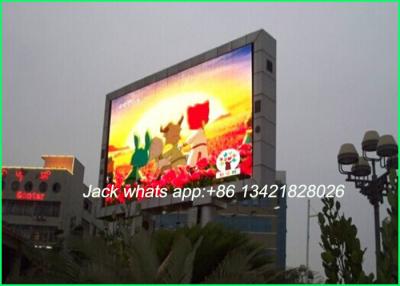 China Big P10 LED Advertising Displays LED Video Screen High Brightness 7500cd/m2 for sale