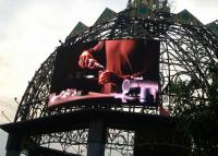 China Outdoor Pitch 8mm LED Video Screens , SMD Full Color Led Display for Building Wall for sale