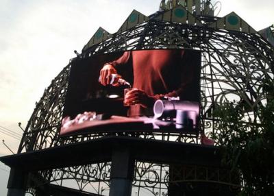 China Outdoor Pitch 8mm LED Video Screens , SMD Full Color Led Display for Building Wall for sale