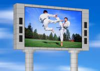 China SMD3535 outdoor Led Message Board , P10mm Waterproof Led Curtain Video Wall for sale
