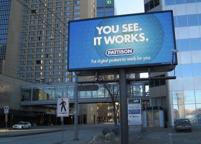 China Remote Control Outdoor Full Color Led Display Square Building Signs for sale