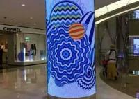 China SMD2020 Column Ribbon Design Curved RGB LED Screen P2.5 P3 P4 P5 for sale