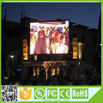 China RGB Large Outdoor Led Display Screens 1920Hz Refresh Rate 1/4 Scan 10 Mm Pixel Pitch for sale