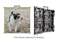 China P4.8 Outdoor Rental LED Screen 576*576mm Cabinet 288*288mm Module Rainproof for sale