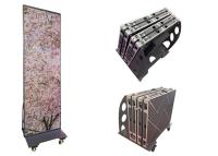 China Folding Poster LED Screen 60cm Height Convenient Small Space Light Weight for sale