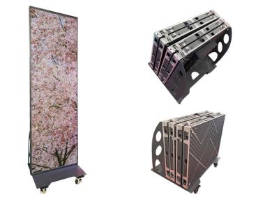 China Folding Poster LED Screen 60cm Height Convenient Small Space Light Weight for sale