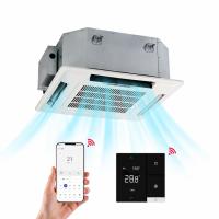 China Self Drainage 4 Way Cassette Fan Coil Unit Ceiling Mount HVAC for sale