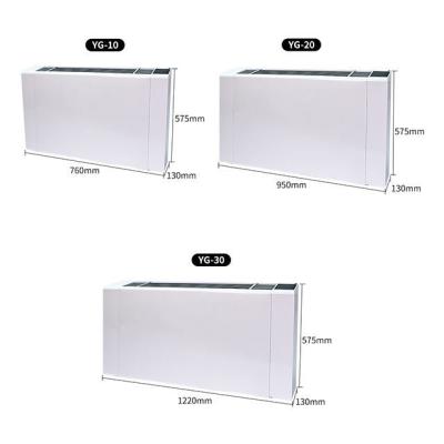 China Quiet 130mm DC Inverter Fan Coil Unit 1200RPM With Smart WiFi Comfort for sale