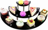 China 4mm Thick Panel Retail Plastic Cupcake Display Convenient To Store for sale