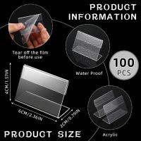 China Transparent Picture Frame Acrylic Paper Display For Office Desktop Restaurant for sale