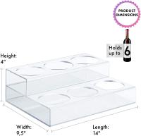 China Acrylic Clear Wine Bottle Holder , PMMA Coffee Syrup Rack for sale