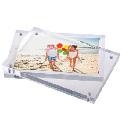 China Thin 0.3mm Acrylic Display Stand Picture Frame A4 Paper Holder for sale