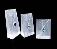 China Simple Elegant Presentation Timeless Neutral Photo Prop Acrylic Logo Block Premium for sale