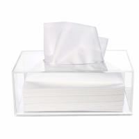 China Multifunction Perspex Acrylic Display Box Rectangular Plastic Tissue Dispenser for sale