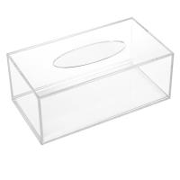China Multifunction Perspex Acrylic Display Box Rectangular Plastic Tissue Dispenser for sale