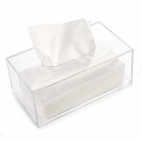 China Multifunction Perspex Acrylic Display Box Rectangular Plastic Tissue Dispenser for sale