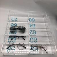 China Odorless Clear Acrylic Display Box Acrylic Sunglasses Organizer Box With Silk Screen Logo for sale