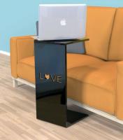 China Square Acrylic Display Frame OEM ODM Acrylic C Shaped Side Table for sale