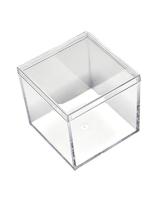 China OEM ODM Acrylic Storage Box Small Plastic Display Cases Impact Resistance for sale