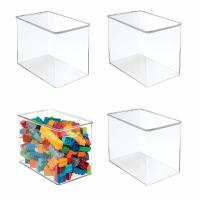 China Clear Lucite Acrylic Storage Box Weatherproof For Clothing Apparel Displays for sale