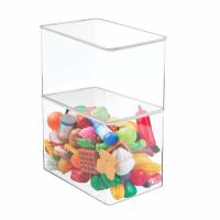 China Clear Lucite Acrylic Storage Box Weatherproof For Clothing Apparel Displays for sale
