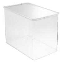 China Clear Lucite Acrylic Storage Box Weatherproof For Clothing Apparel Displays for sale