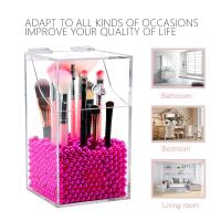 China PMMA Plexiglass Acrylic Brush Box Clear With Forest Finishing for sale