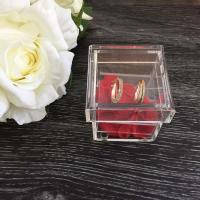 China Square Clear PP PS Acrylic Ring Box Chemical Resistance UV Resistance for sale