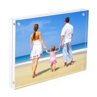 China OEM ODM Acrylic Photo Display Clear Plastic Magnetic Picture Frames for sale