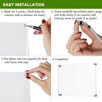 China Floating Magnetic Acrylic Photo Display Frames Detachable Minimalist Design for sale