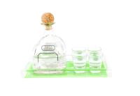 China Palisades Green Acrylic Tray Display Plastic Desk Organizer Tray for sale