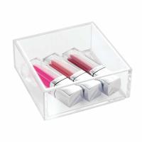 China minimalist Acrylic Tray Display Clear Acrylic Organizer Tray For Silverware for sale