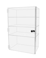 China Transparent Lockable Acrylic Cupcake Display Case 2mm 3mm Thickness for sale