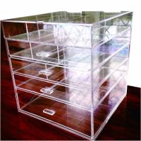 China Handmade 5 Tier Acrylic Makeup Organizer Box Exquisite Workmanship for sale