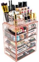China Spacious Design Custom Acrylic Display Case Makeup And Jewelry Storage for sale