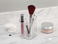 China Stackable PMMA Acrylic Display Box Makeup Brush Holder Cup Bathroom Accessories for sale